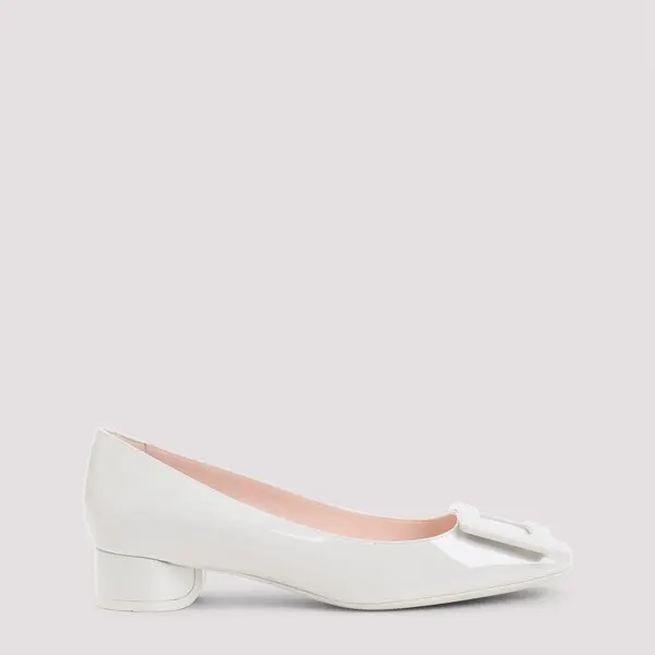 ROGER VIVIER Glossed Leather Decollete - Grey