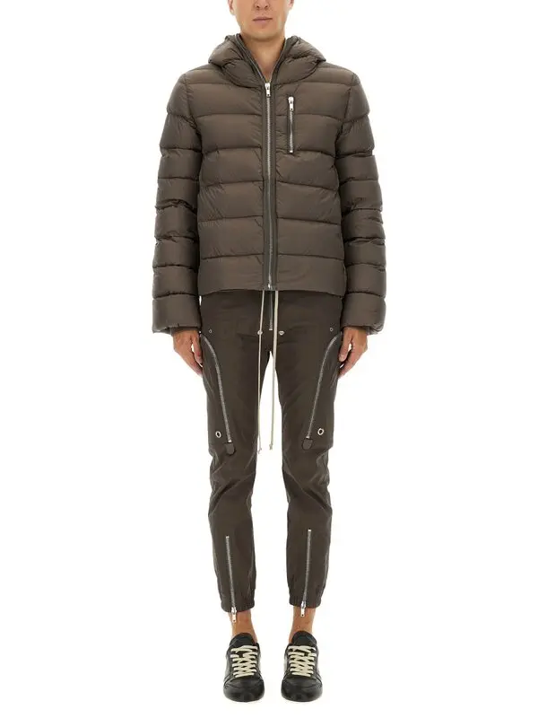 Rick Owens Hooded Puffer Jacket - Grey