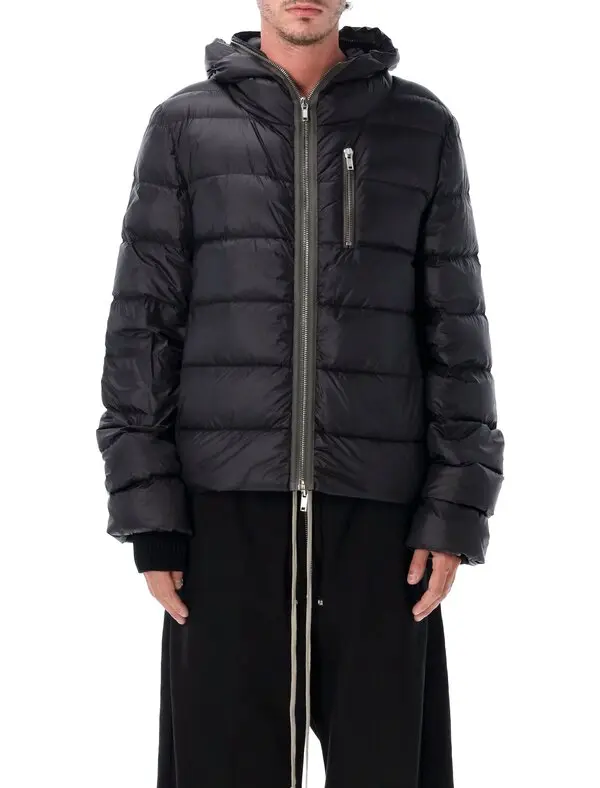 Rick Owens Hooded Puffer Jacket - Nero