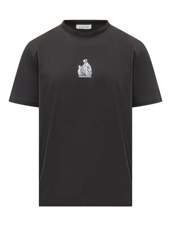 LANVIN Logo T-shirt - Black