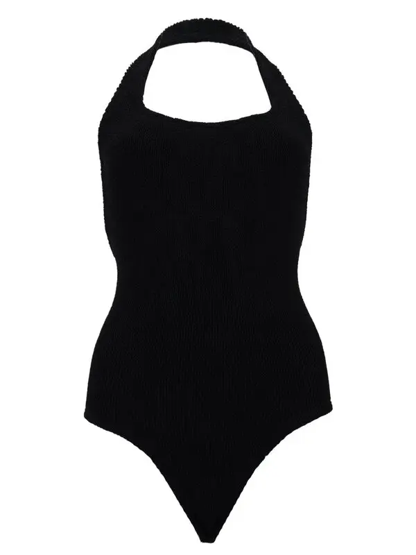 Hunza G Halterneck One-piece Swimsuit - Black