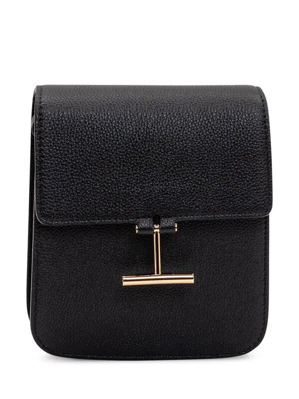 TOM FORD Grain Handbag On Strap - Black