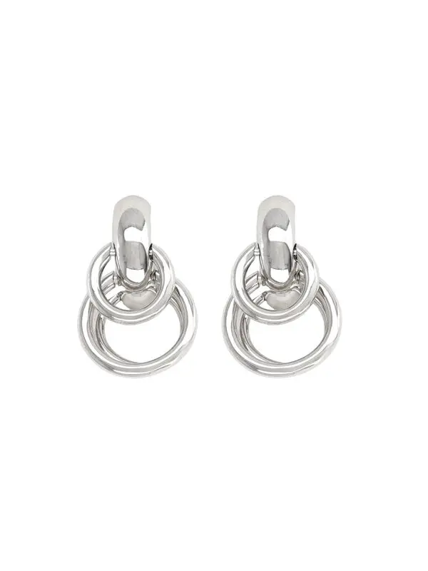 PANCONESI Interlocking Hoop Drop Earrings
