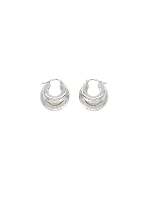 PANCONESI Small Hoop Earrings - Silver