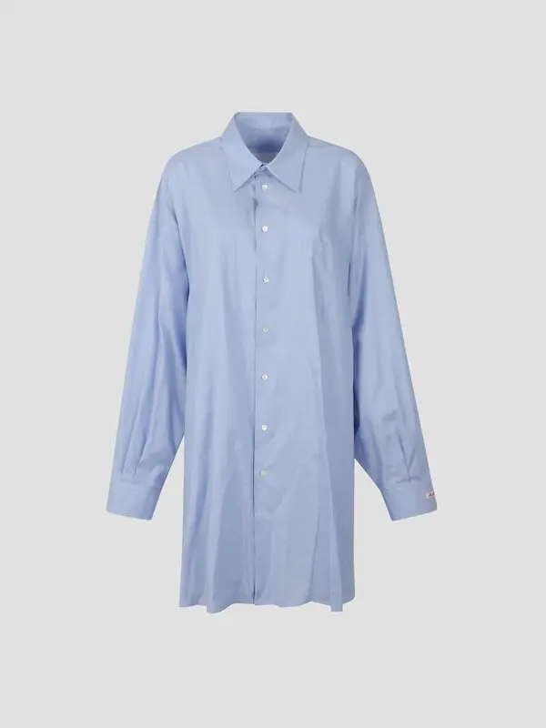 MAISON MARGIELA Long Sleeved Shirt - Light Blue