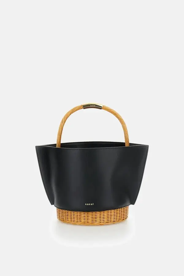 Sacai Medium Rattan Basket Bag