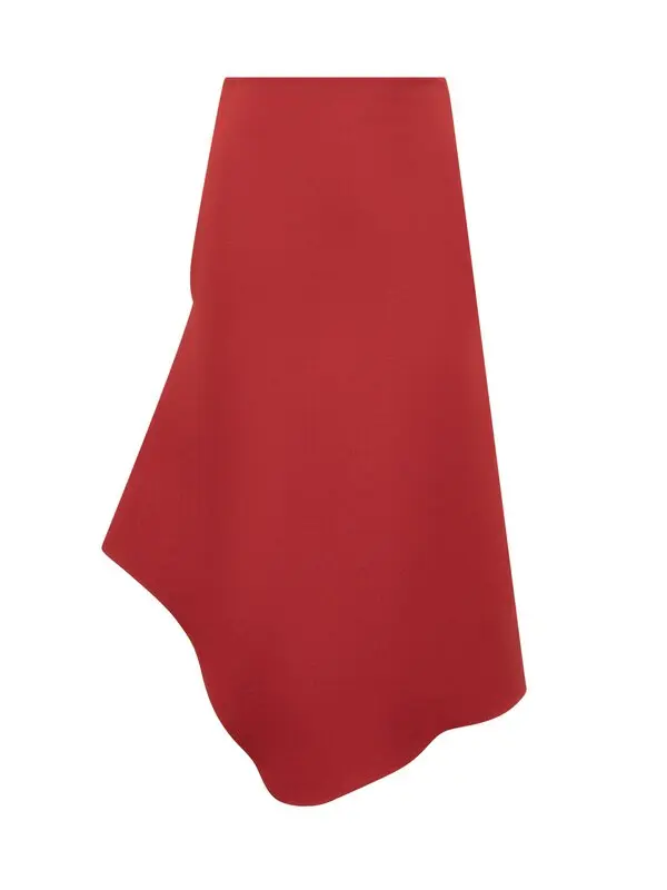 CALCATERRA Wave Mini Skirt - Ruby Red