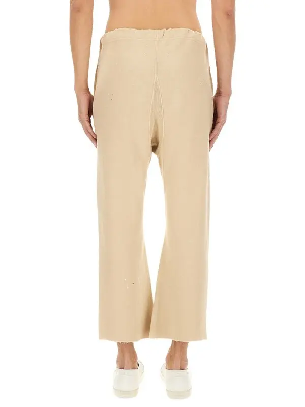 MAISON MARGIELA Cotton Wide Leg Trousers - Ivory