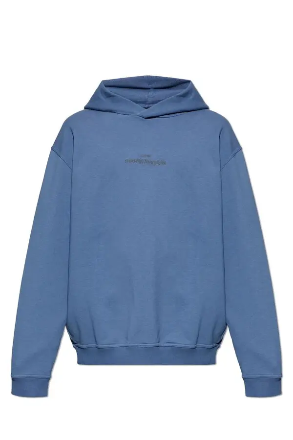 MAISON MARGIELA Cotton Sweatshirt - Lapis Blue