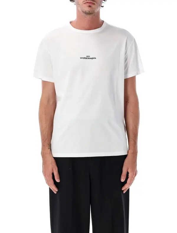 MAISON MARGIELA Graphic Print Cotton T-shirt - Bianco