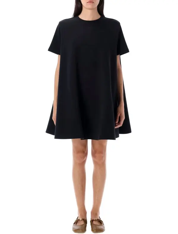 Loewe A-line Dress With Embroidered Anagram - Black