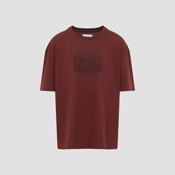 MAISON MARGIELA Cotton Numerical T-shirt - Red