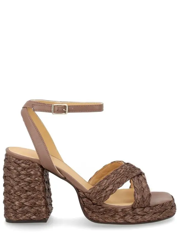 CastaÑer Carina 80 Suede Wedge Espadrilles - Brown