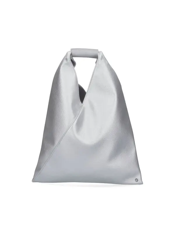MAISON MARGIELA Structured Tote Bag With Top Handle - Silver