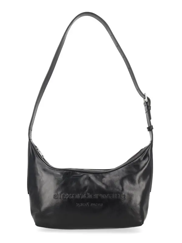 Alexander Wang Mini Leather Shoulder Bag - Black