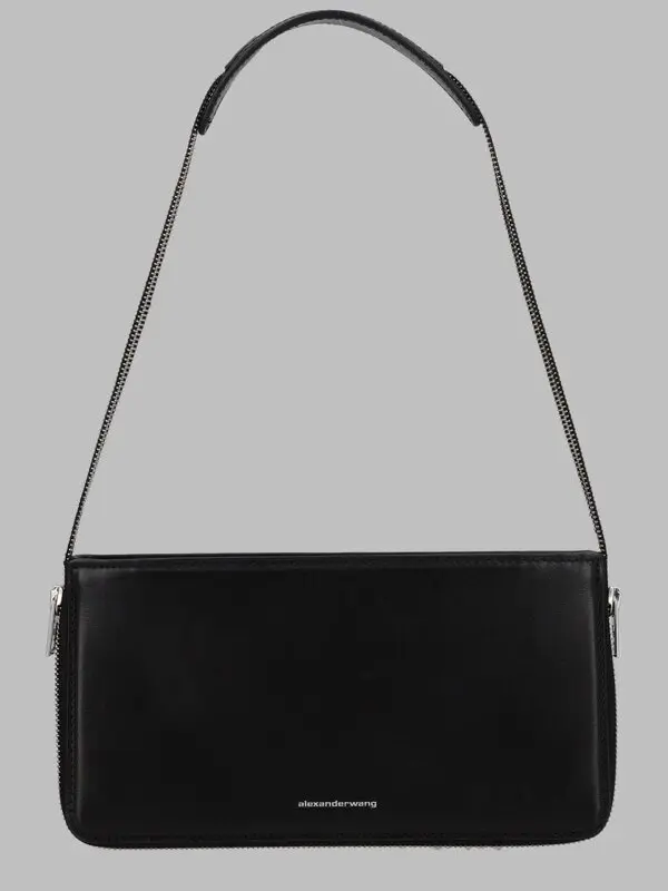 Alexander Wang Mini Leather Shoulder Bag - Black