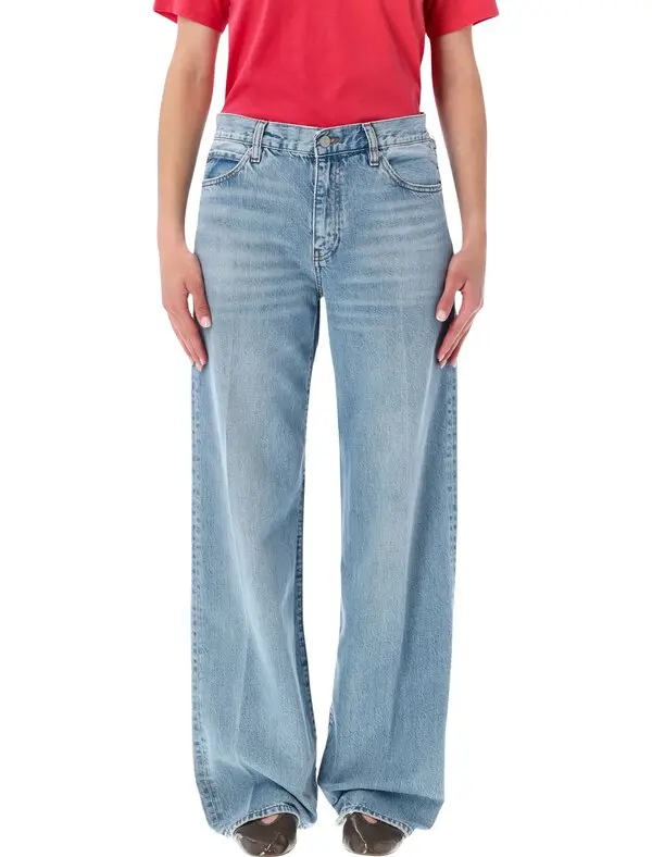 FRAME Classic Wide Leg Jeans - Frey