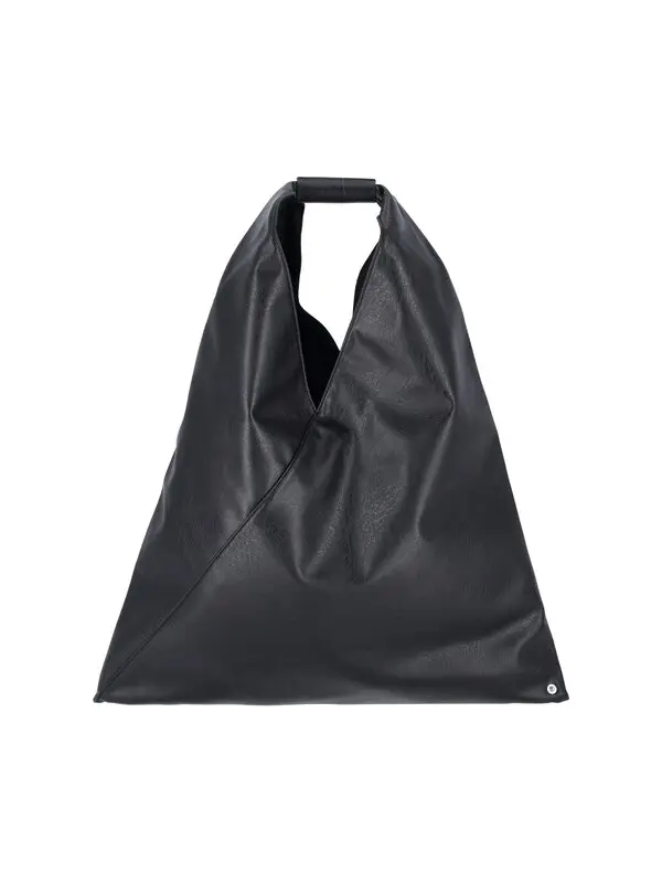 MAISON MARGIELA Mini Polyurethane Handbag - Black