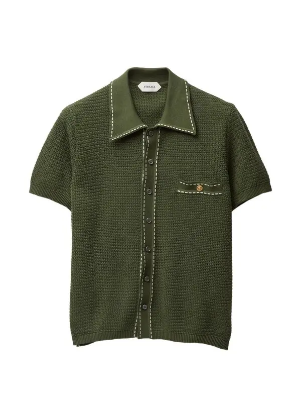 Versace Cotton Knit Shirt - Green