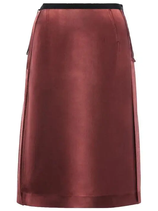 MAISON MARGIELA Elegant Midi Skirt For Ss26 - Ruby