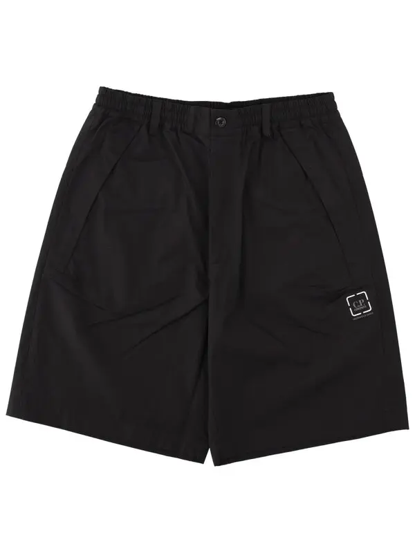 C.P. COMPANY Essential Cotton Shorts - Black