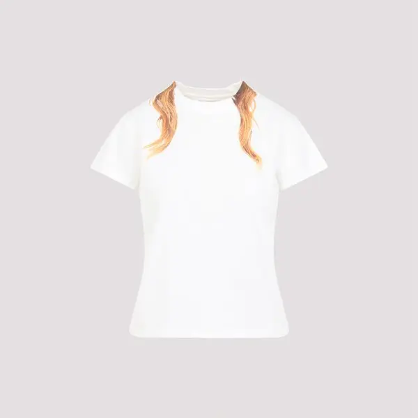 MAISON MARGIELA Patterned Crewneck T-shirt - White