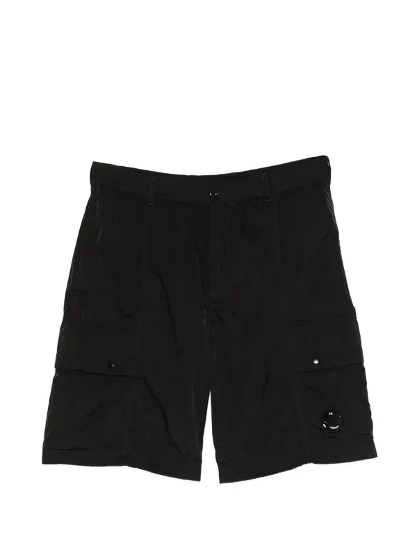 C.P. COMPANY Cargo Bermuda Shorts With Buckle Closure - Black