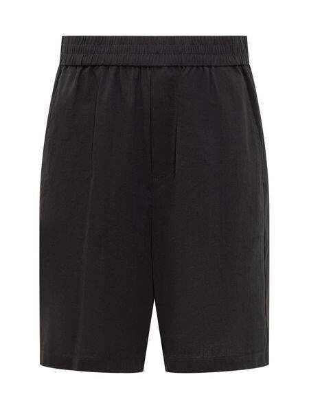 AMI Paris Elasticated Waist Bermuda Shorts - Black