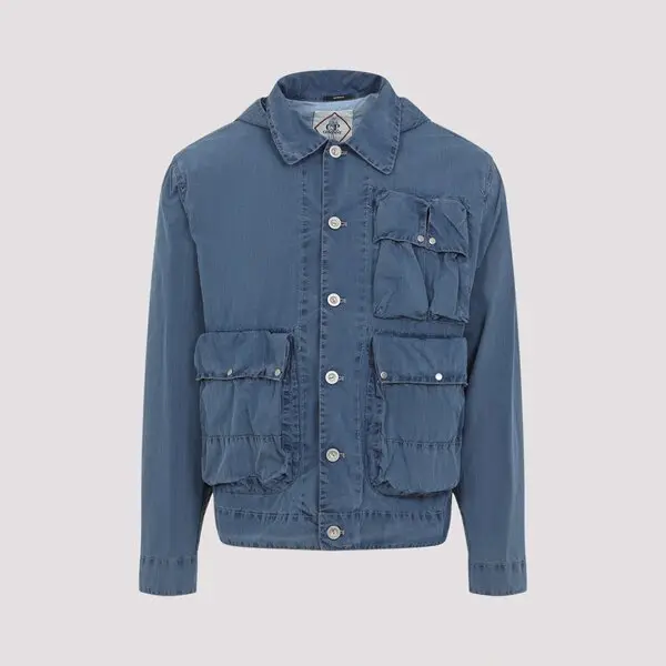 C.P. COMPANY Cotton Polyamide Medium Jacket - Blue