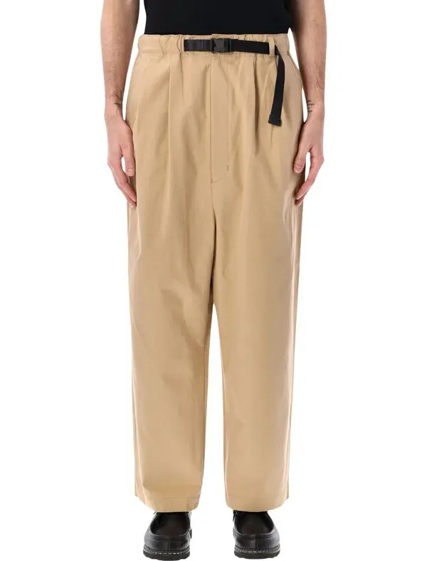 Comme Des Garçons Relaxed Wide-leg Trousers - Beige