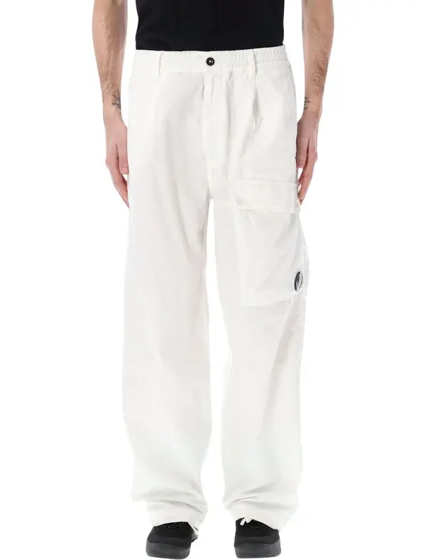 C.P. COMPANY Cotton Cargo Pants - White
