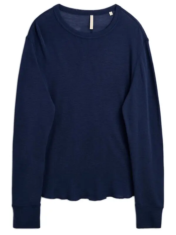 SUNFLOWER Wool T-shirt With Raw Hem And Tails
