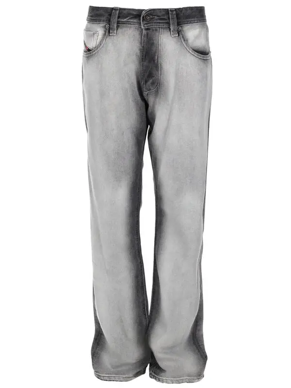 DIESEL® Relaxed Fit Straight Leg Jeans - Grey