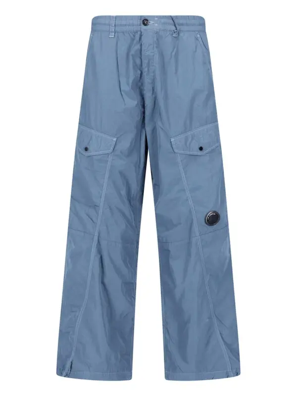 C.P. COMPANY Cargo-pockets Straight-leg Trousers - Blue
