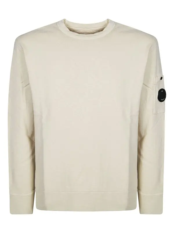 C.P. COMPANY Crew Neck Sweatshirt - Bianco