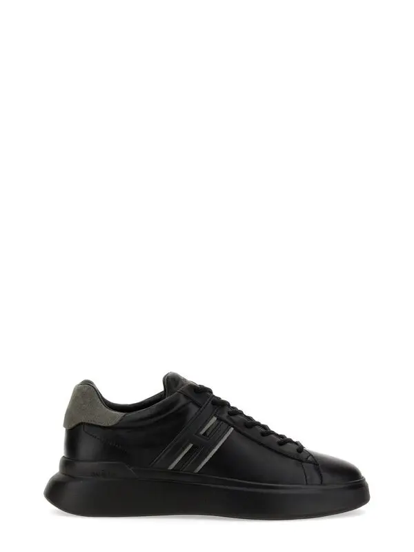 Hogan H580 Leather Sneakers - Black