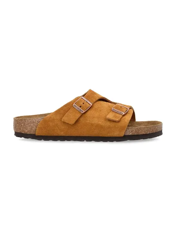 BIRKENSTOCK Suede Zurich Narrow Fit Sandals - Mink