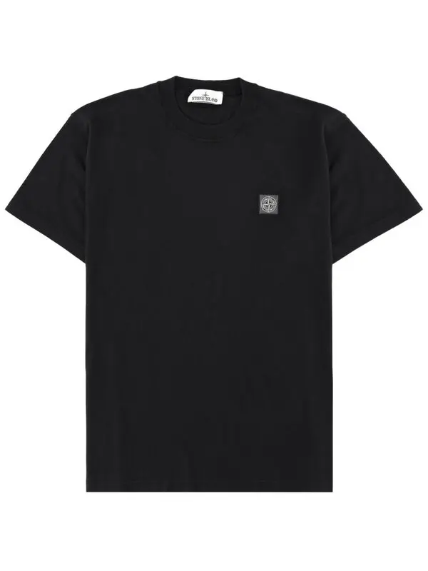 Stone Island Crewneck Logo Patch T-shirt - Black