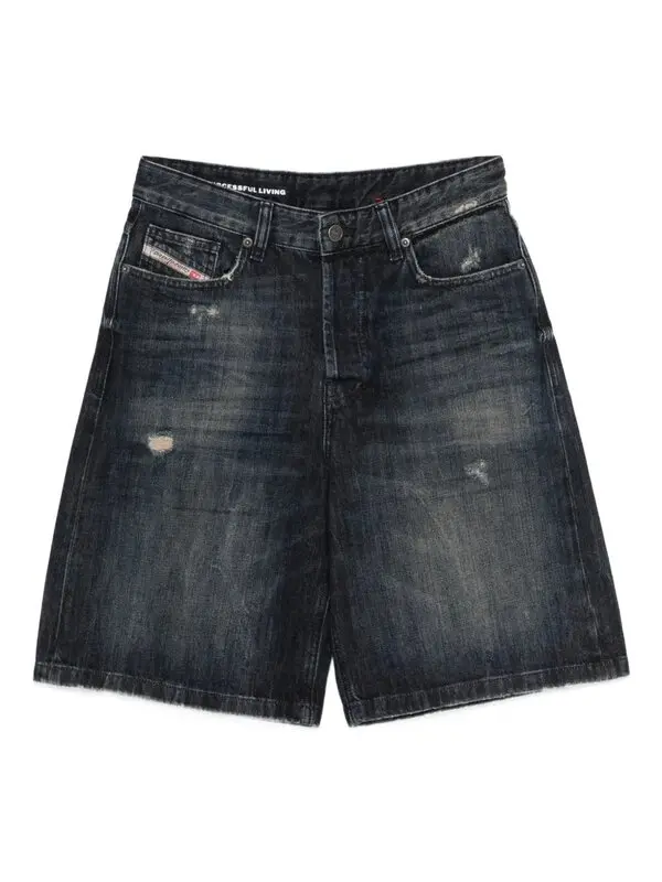 DIESEL® Front Button Closure Mini Shorts Size