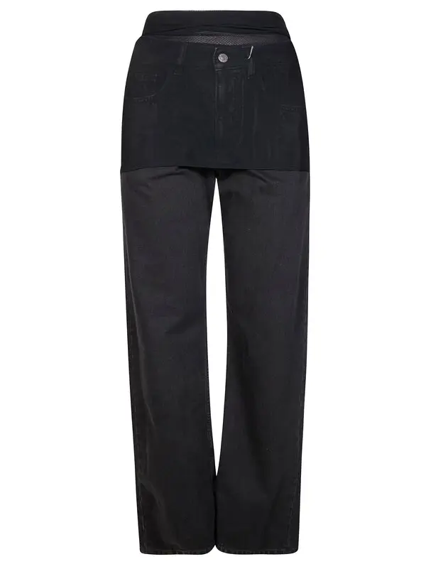 MAISON MARGIELA Jet Set High-rise Trousers - Nero