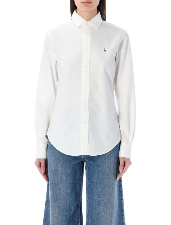 Polo Ralph Lauren Embroidered Cotton Shirt - White