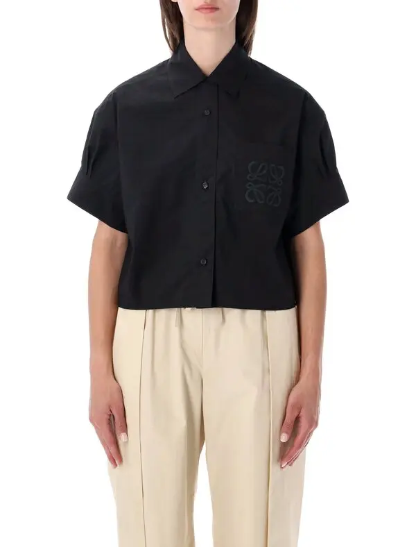 Loewe Refined Boxy Short Sleeve Shirt - Nero