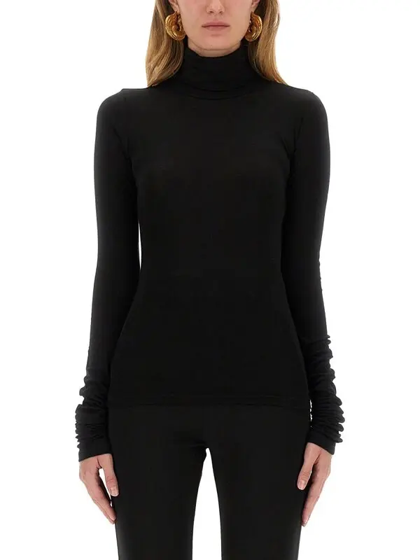 THE GARMENT Bree Long Sleeve Turtleneck Top - Black