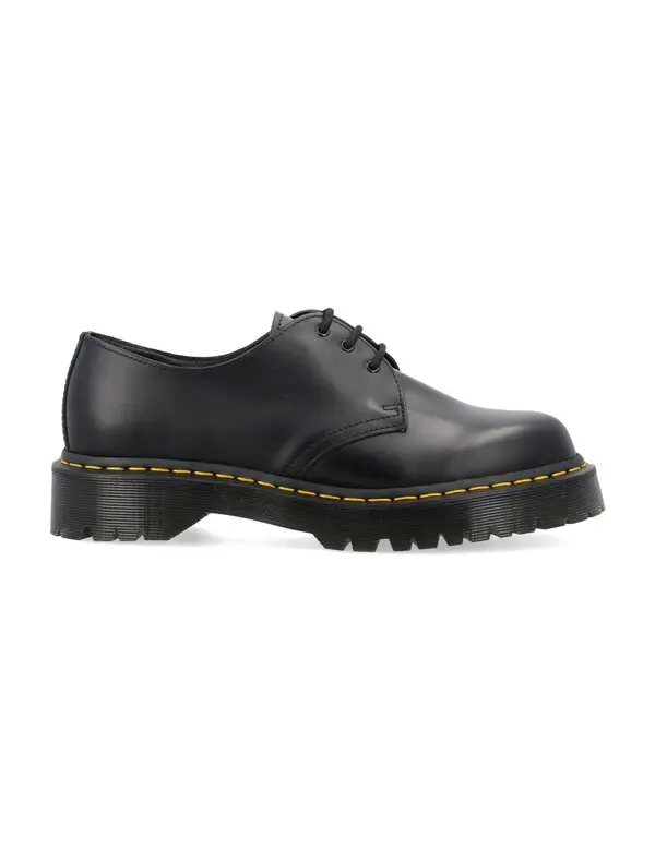 Dr. Martens 1461 Bex Smooth Leather Oxfords Bold Platform With 3.5 Cm Heel - Black