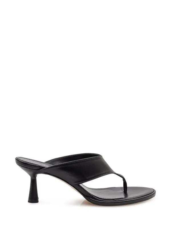 AeydĒ Elevated Mini Sandals With Strappy Design - Black