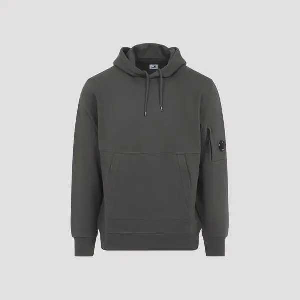 C.P. COMPANY Diagonal Raised Fleese Hooded Lens Sweatshirt