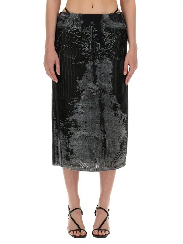 DIESEL® Denim Midi Skirt