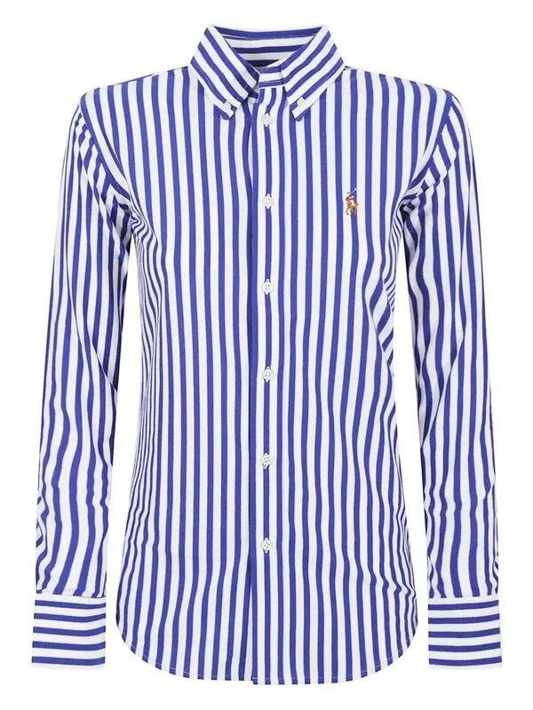 Ralph Lauren Classic Striped Cotton Shirt With Buttoned Cuffs Sizes Available