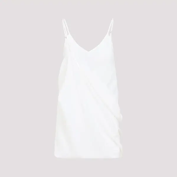 MAISON MARGIELA Silk Mini Dress - White