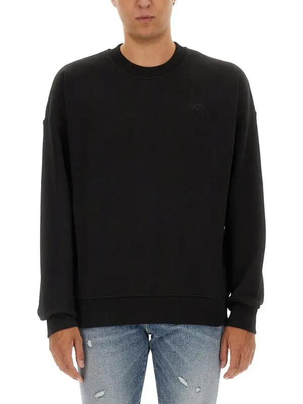 DIESEL® Cotton Sweatshirt - Black